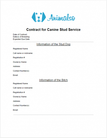 A Complete Guide to Dog Stud Service (plus contract example) - Animalso